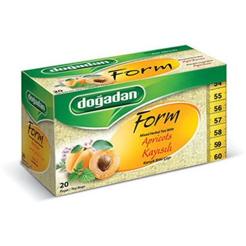Dogadan Form Apricot Tea 20 Sachets Natural Digestive Support Herbal T